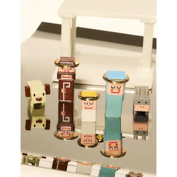 ALESSI Miracolo Porcelain Christmas Crib - Multi-coloured
