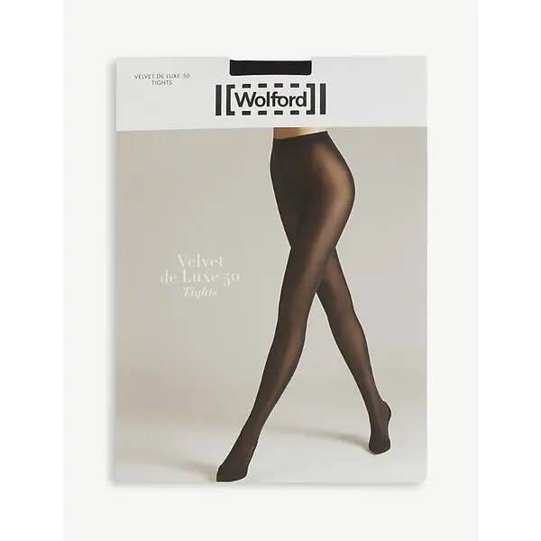 Wolford Velvet De Luxe 50 Tights - Black