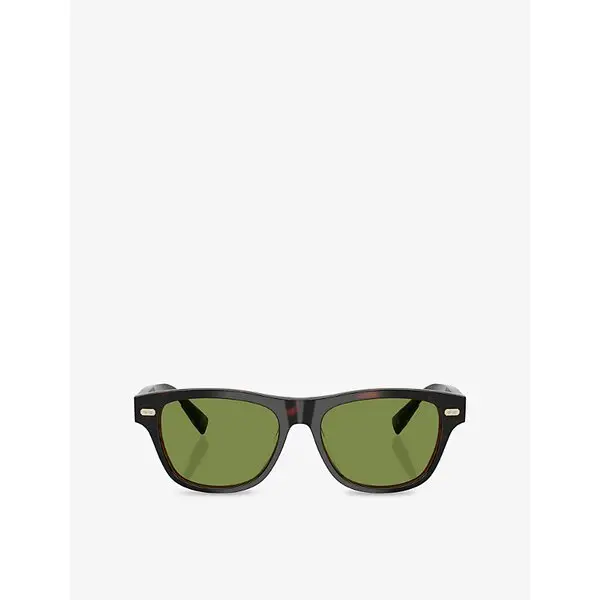 Brunello Cucinelli Pillow-frame Acetate Sunglasses - Brown