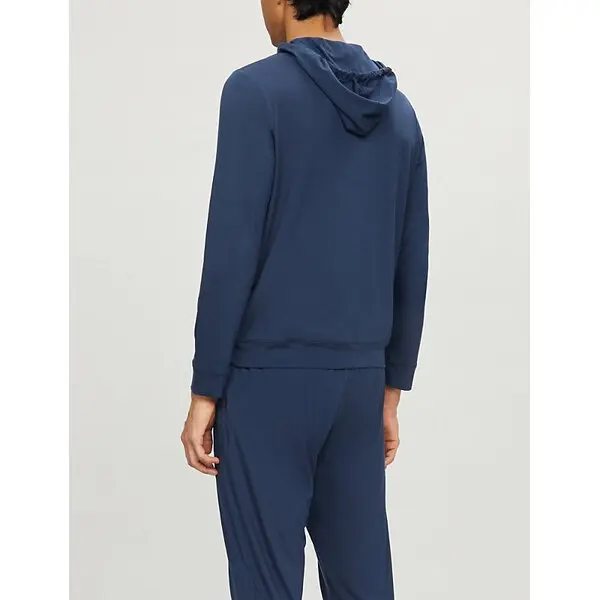 Derek Rose Basel Stretch-jersey Pyjama Bottoms - Navy