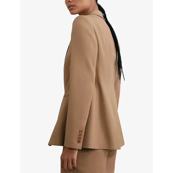 REISS Jade Single-breasted Stretch-woven Blazer