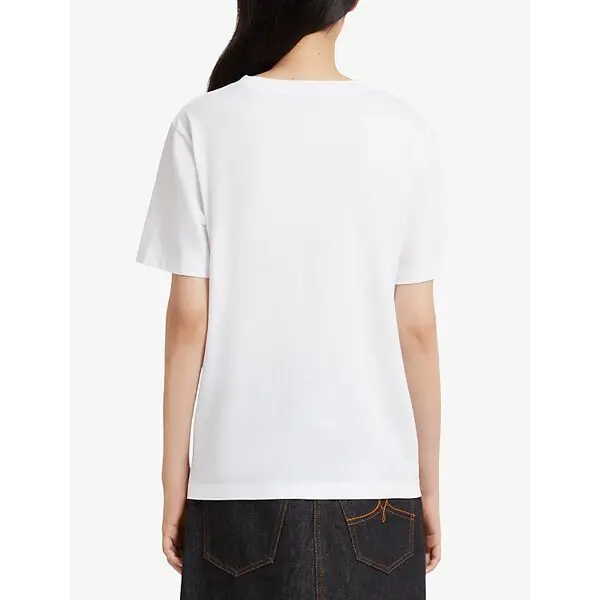 Marni Flocked Logo Cotton T-shirt