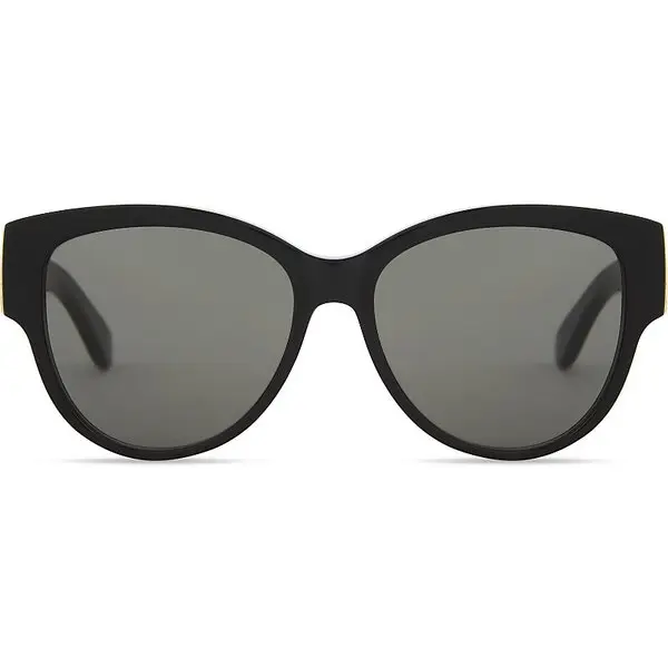 Saint Laurent Oval Frame Sunglasses - Black
