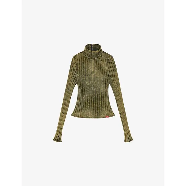 DIESEL® Long-sleeve High-neck Ribbed Top - 5eu