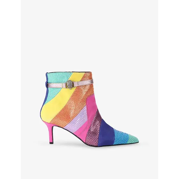 Kurt Geiger Kensington Rainbow Embellished Ankle Boots - Mult/other