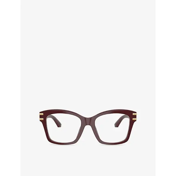 Dolce & Gabbana Square Frame Acetate Eyeglasses - Red