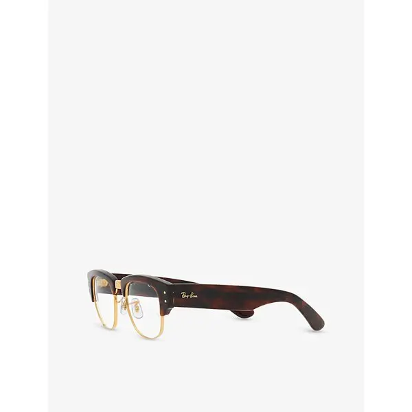 Ray-ban Tortoiseshell Clubmaster Square-frame Optical Glasses - Brown