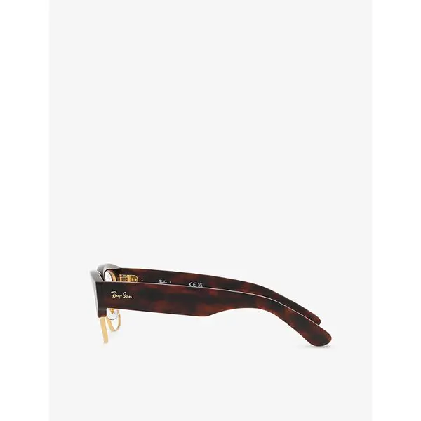 Ray-ban Tortoiseshell Clubmaster Square-frame Optical Glasses - Brown