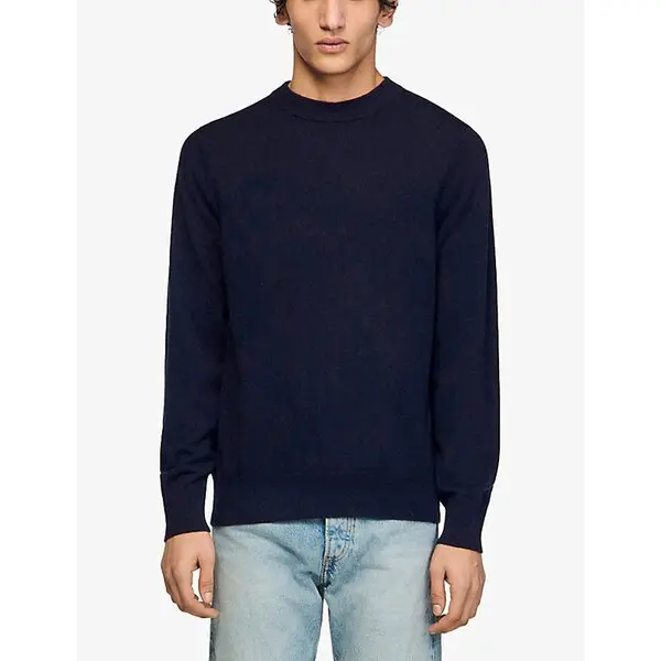 Sandro Long-sleeve Crewneck Cashmere Jumper