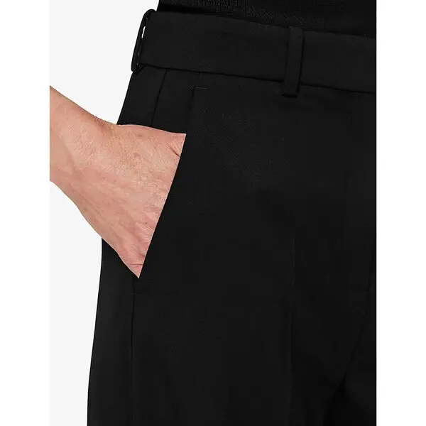 JOSEPH Alana Wide-leg Stretch-wool Trousers