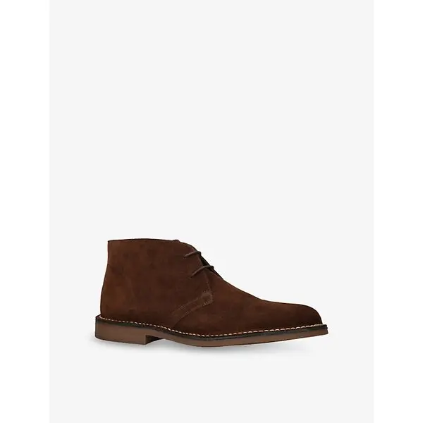 LOAKE Sahara Suede Lace-up Boots - Brown