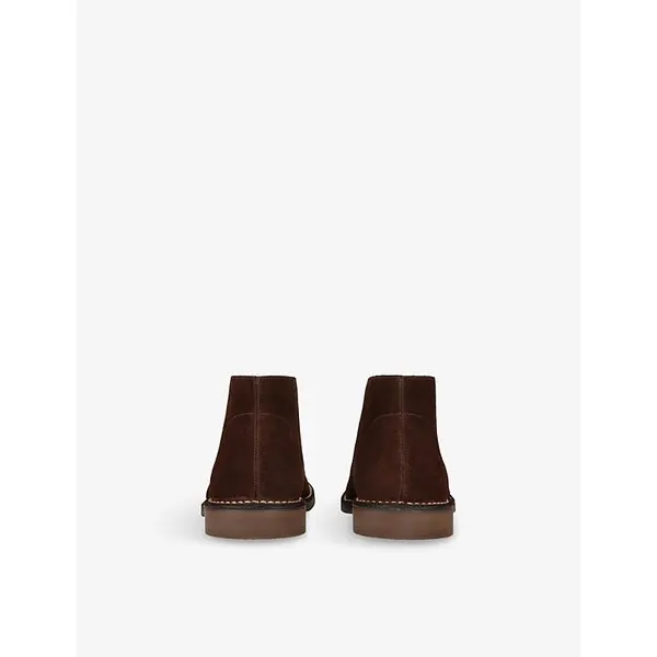 LOAKE Sahara Suede Lace-up Boots - Brown