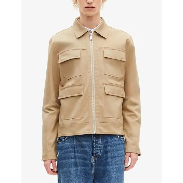 The Kooples Four-pocket Stretch-cotton Jacket