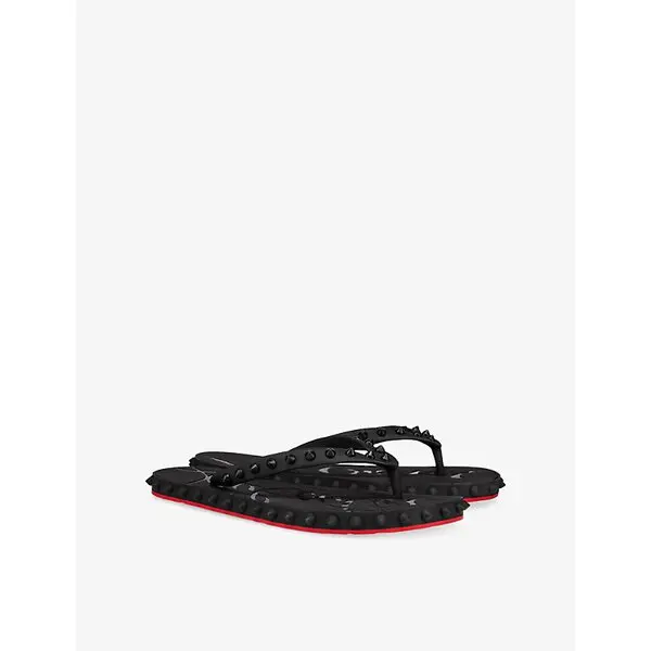 CHRISTIAN LOUBOUTIN Super Loubi Rubber Flip Flops