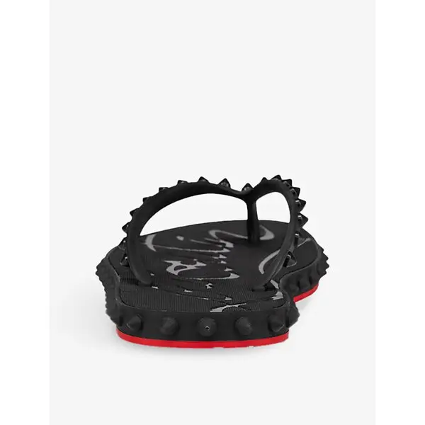 CHRISTIAN LOUBOUTIN Super Loubi Rubber Flip Flops