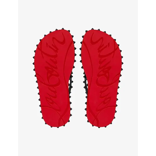 CHRISTIAN LOUBOUTIN Super Loubi Rubber Flip Flops