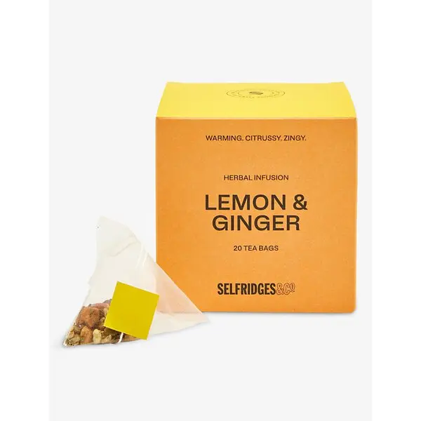 SELFRIDGES SELECTION Lemon & Ginger Tea Bags Pack Of 20