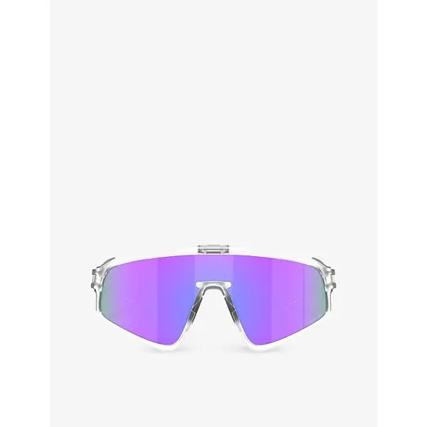 Oakley Latch Shield-frame Acetate Sunglasses - Clear