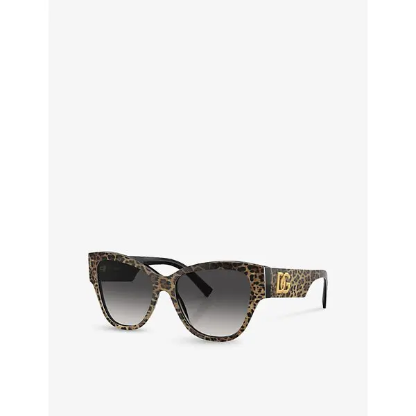 Dolce & Gabbana Butterfly Frame Acetate Sunglasses