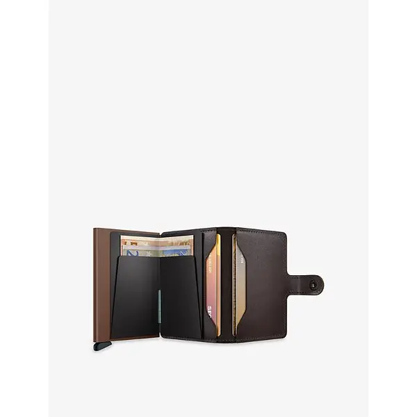 SECRID Miniwallet Leather Wallet - Chocolate