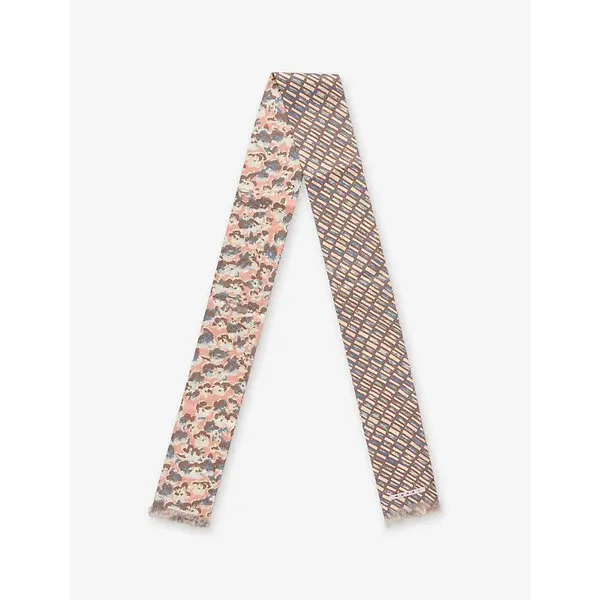 Marni Printed Slim Silk Scarf - Crc24