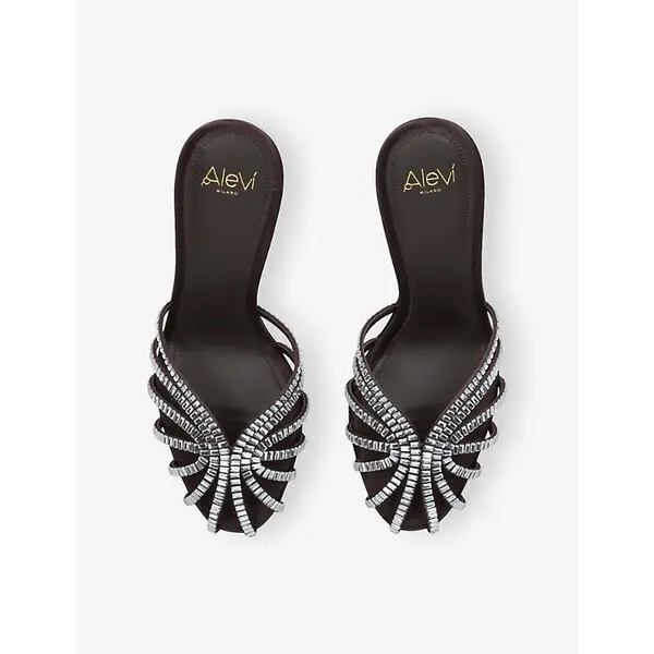ALEVI MILANO Emily 95 Satin Heeled Mules