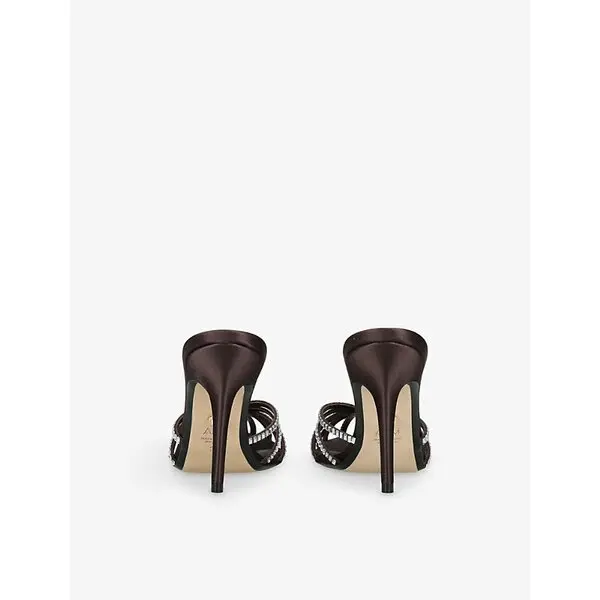 ALEVI MILANO Emily 95 Satin Heeled Mules