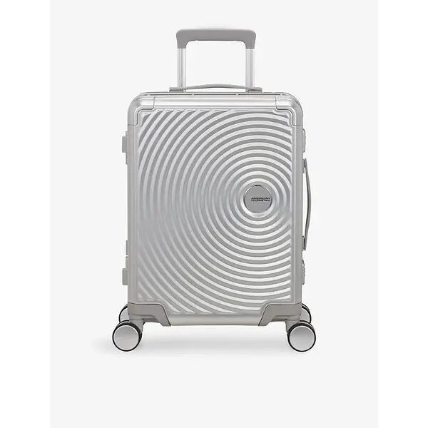 AMERICAN TOURISTER Soundbox Expandable Four-wheel Shell Cabin Suitcase 55cm - Silver