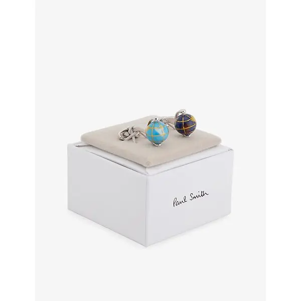 Paul Smith Spinning Globe Copper And Zinc Cufflinks