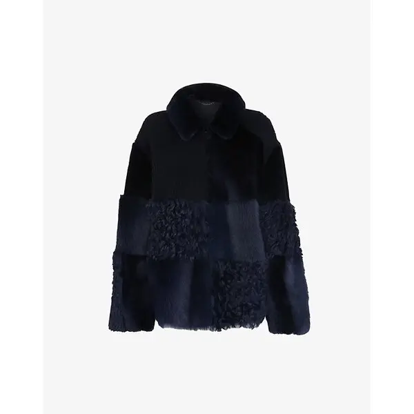 Whistles Relaxed-fit Shearling Coat