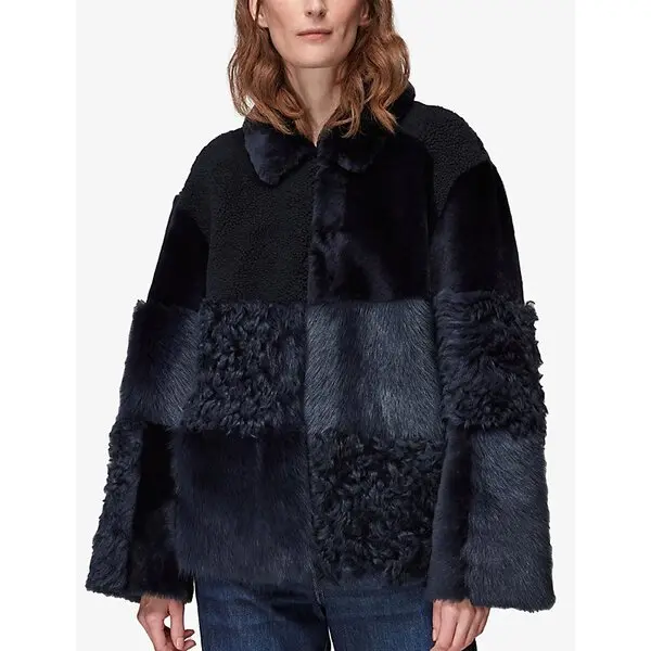 Whistles Relaxed-fit Shearling Coat