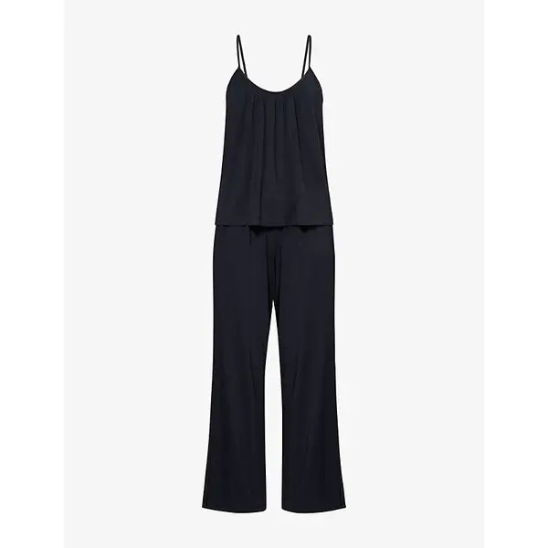 Eberjey Gisele Relaxed Modal-jersey Pyjama Set - Black