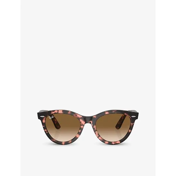 Ray-ban Rb2241 Wayfarer Way Round-frame Propionate Sunglasses - Multi-coloured
