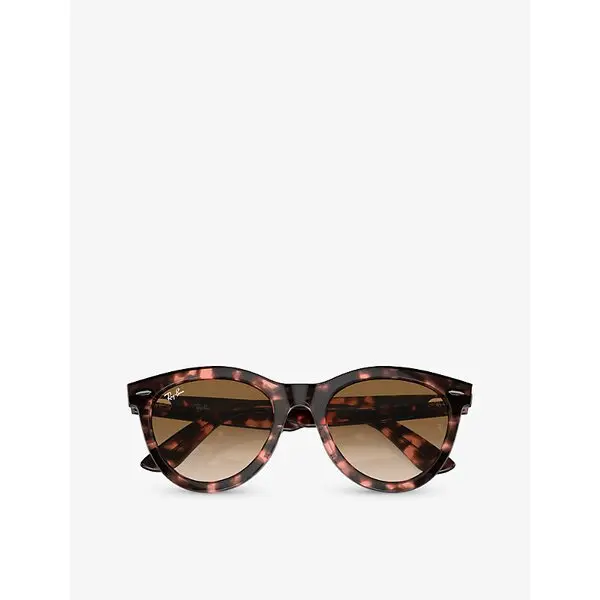 Ray-ban Rb2241 Wayfarer Round Frame Propionate Sunglasses - Multi-coloured