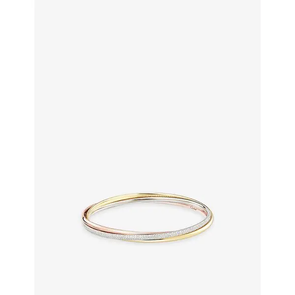 Cartier Trinity Classic 18ct White, Yellow, Rose-gold And 1.56ct Diamond Bracelet - Multicolour