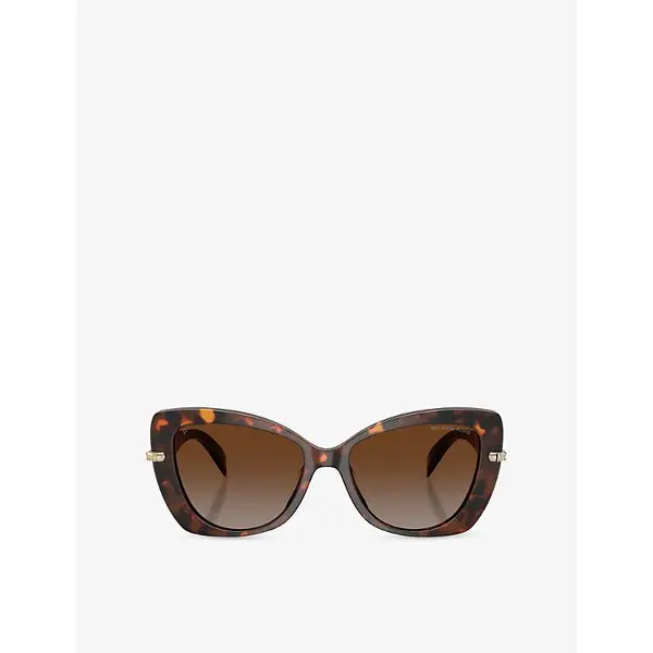 Michael Kors Mk2258u Atlanta Butterfly-frame Tortoiseshell Acetate Sunglasses - Brown