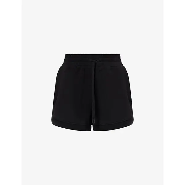 Varley Ollie High-rise Stretch-jersey Shorts - Black