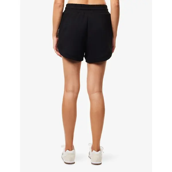 Varley Ollie High-rise Stretch-jersey Shorts - Black