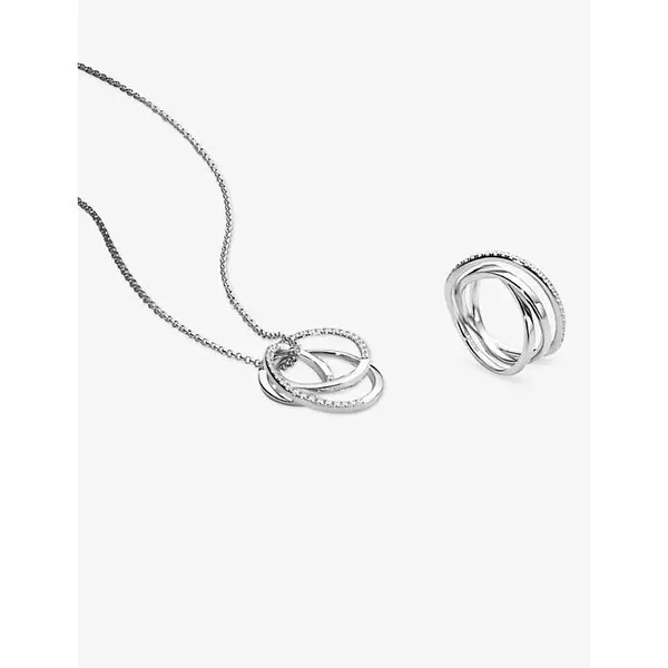 SIF JAKOBS Sterling And Cubic Zirconia Necklace