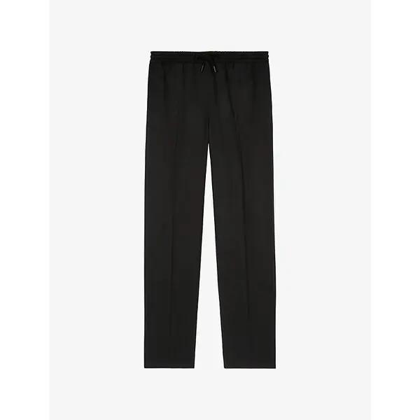 The Kooples Drawstring-waist Wool Trousers - Black