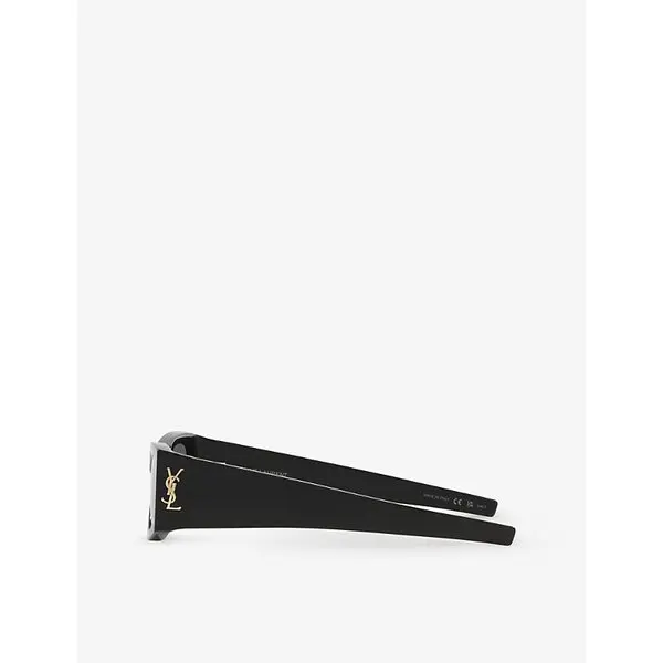 Saint Laurent Rectangular Acetate Sunglasses