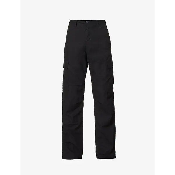 Carhartt Work In Progress Logo-patch Straight-leg Cotton Cargo Trousers