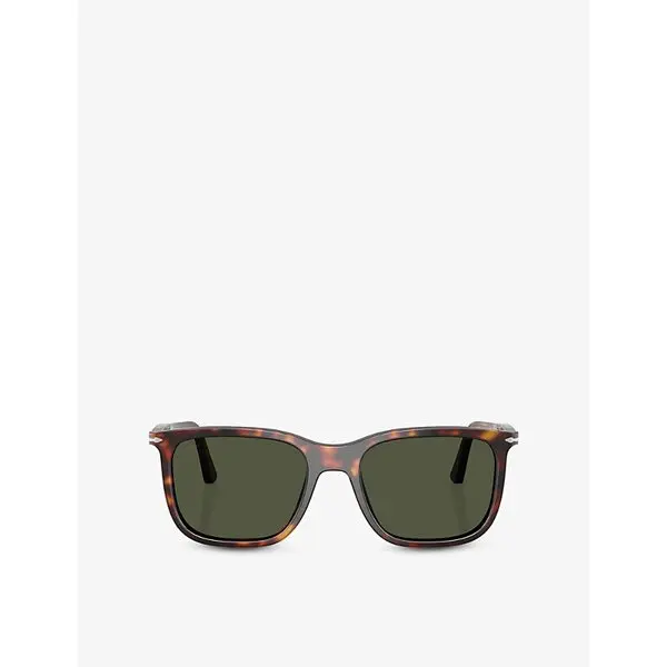Persol Rectangle-frame Acetate Sunglasses - Brown