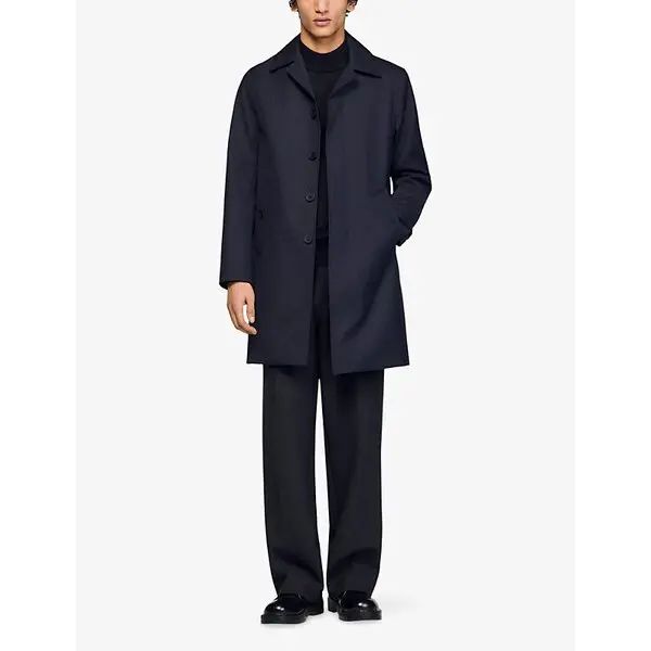 Sandro Technical Wool-blend Coat