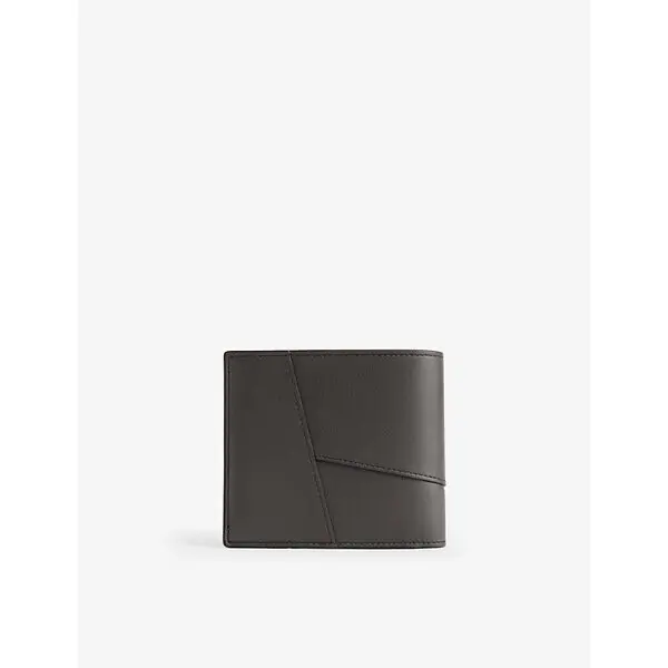Loewe Puzzle Bifold Leather Wallet - Dark Grey