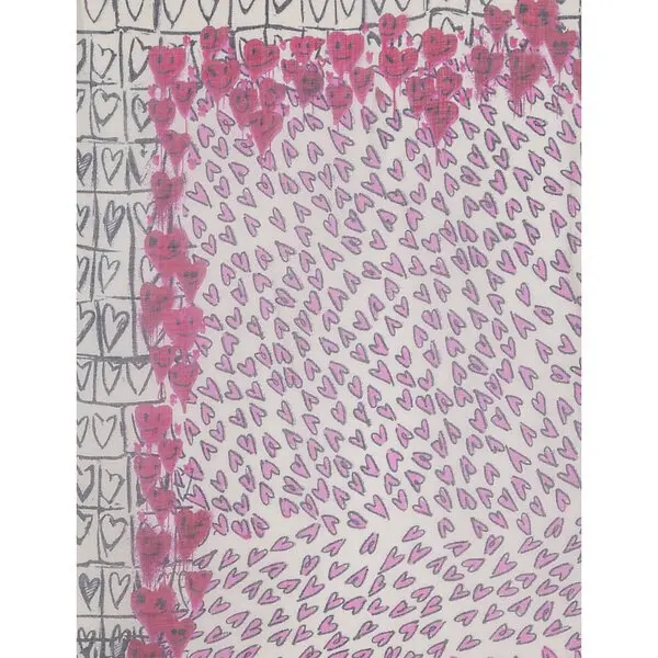 Zadig&Voltaire Kerry Hearts-print Modal Scarf - Flash