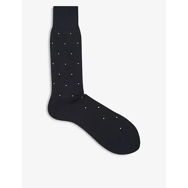 REISS Mario Spot-print Cotton Socks
