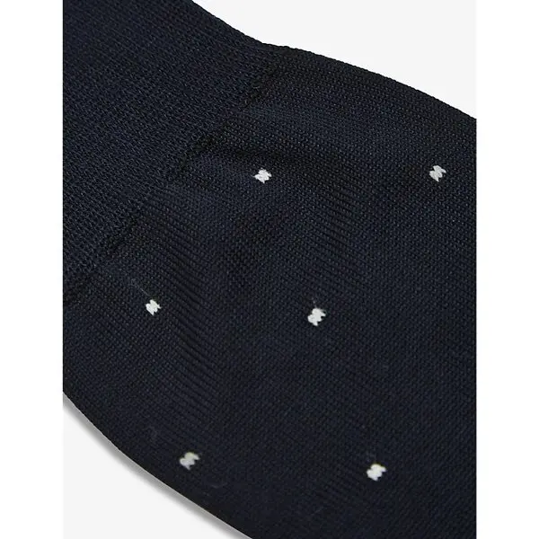 REISS Mario Spot-print Cotton Socks