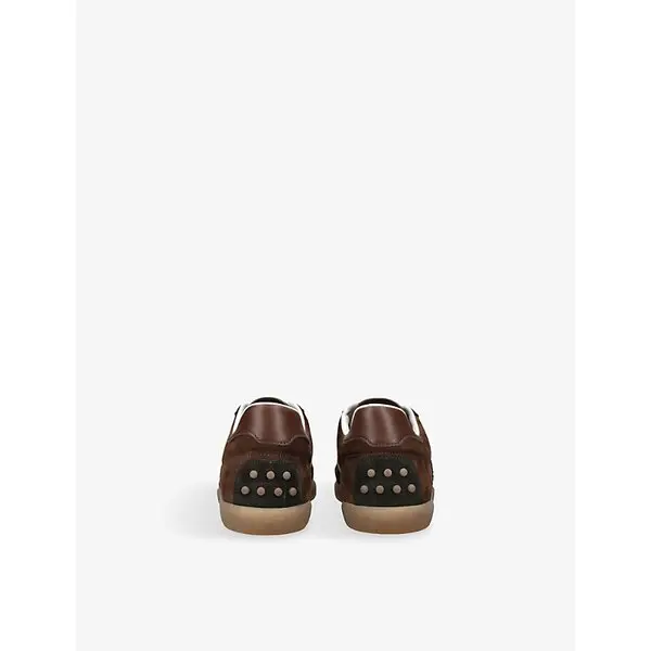 TOD'S Suede Lace-up Trainers - Brown/oth