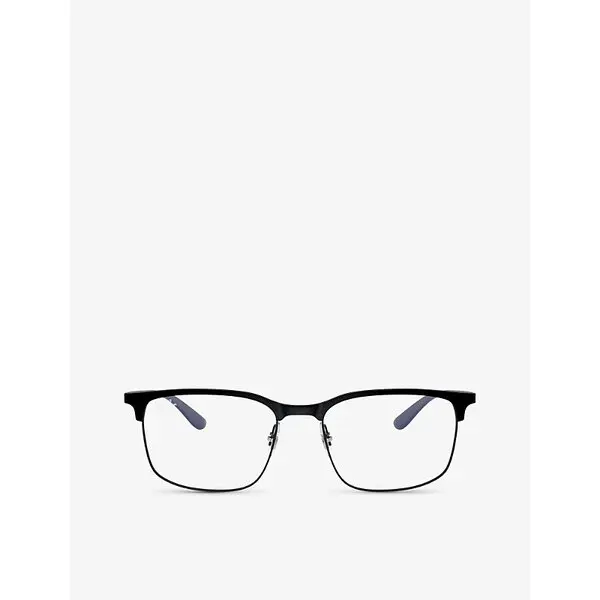 Ray-ban Rx6518 Square-frame Metal Optical Glasses - Black